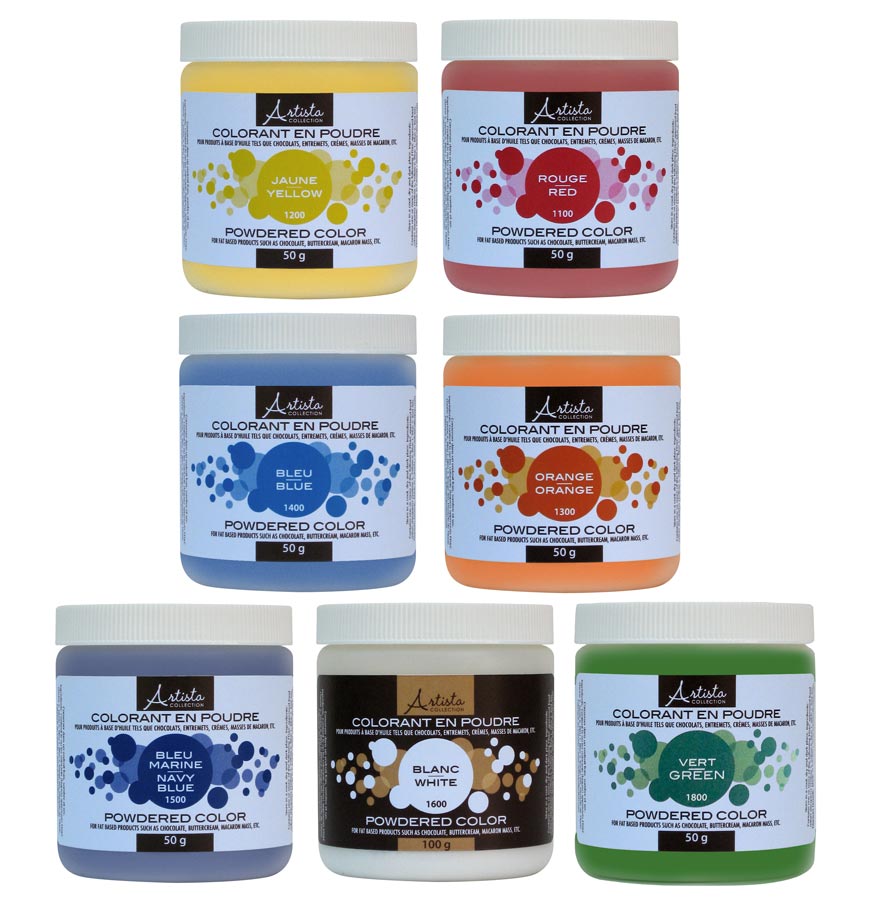 Professional Powdered Chocolate Colors Kit — Design & Realisation