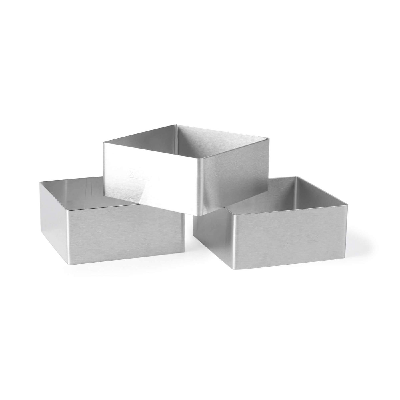 4" High Stainless Steel Square Pastry Ring Molds — Design & Realisation